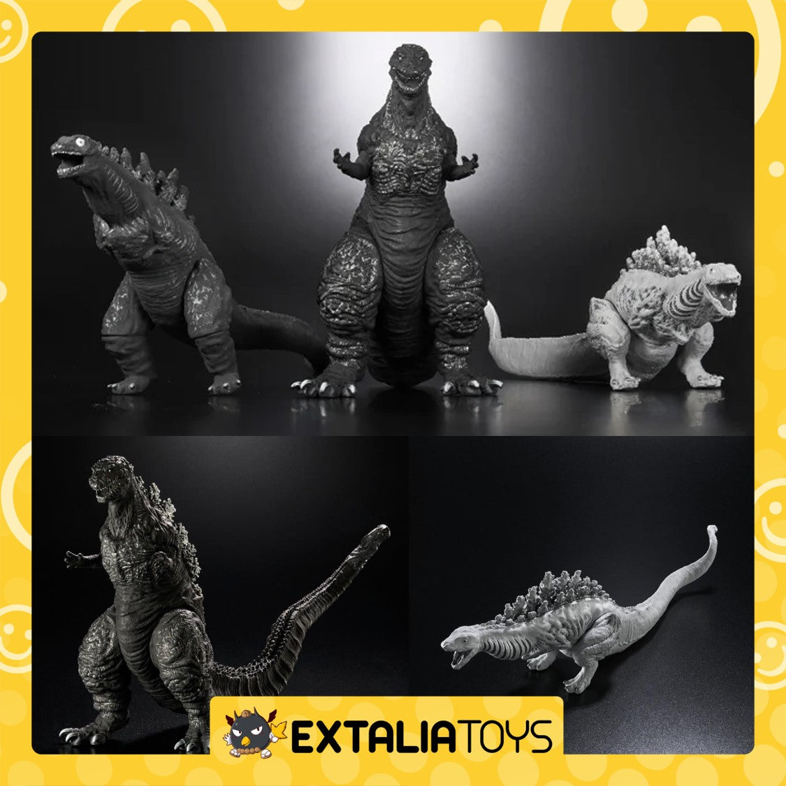 [PO] P-BANDAI MOVIE MONSTER SERIES SHIN-GODZILLA ORTHOCHROMATIC SET ...